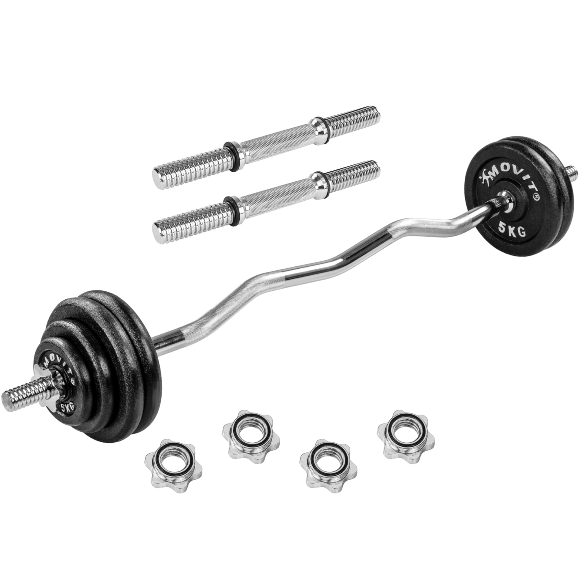 Set gantere 40 kg MOVIT – Gorilla Sports