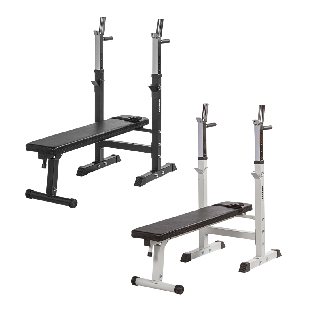 Banca de piept, reglabila, alb/negru, MOVIT – Gorilla Sports